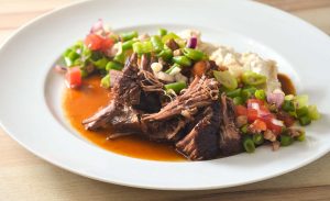 Rinderbrust mit Bohnenpüree - mampfness