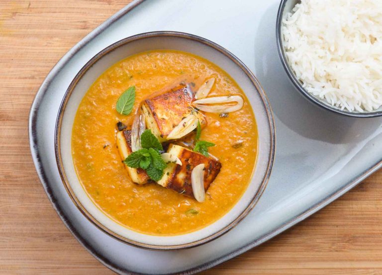 Lasooni Paneer Tikka - Knoblauch-Curry mit Paneer - mampfness